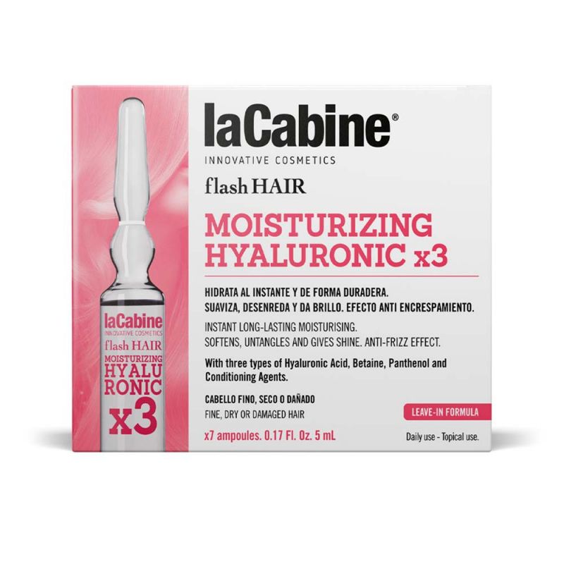 Flash Hair Moisturizing Hyaluronic, fiole 7 x 5 ml - laCabine Cosmetics